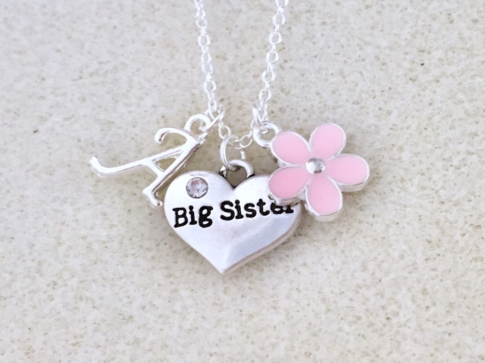 Personalized Big Sister Necklace Big Sister Gift From New Baby - Etsy