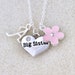 Personalized Big Sister Necklace Big Sister Gift From New Baby ...