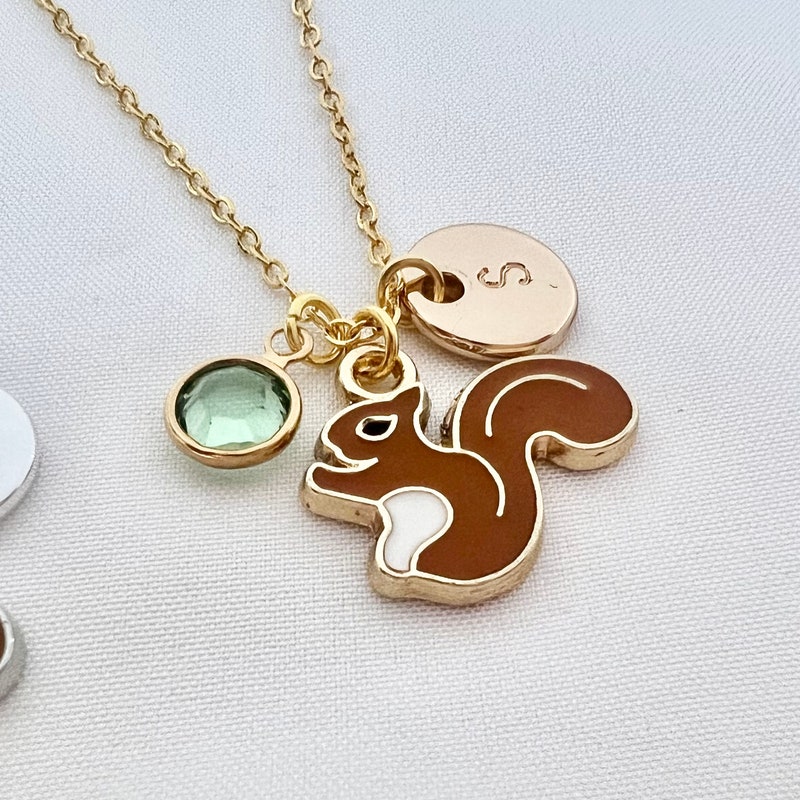 Squirrel Necklace - Etsy
