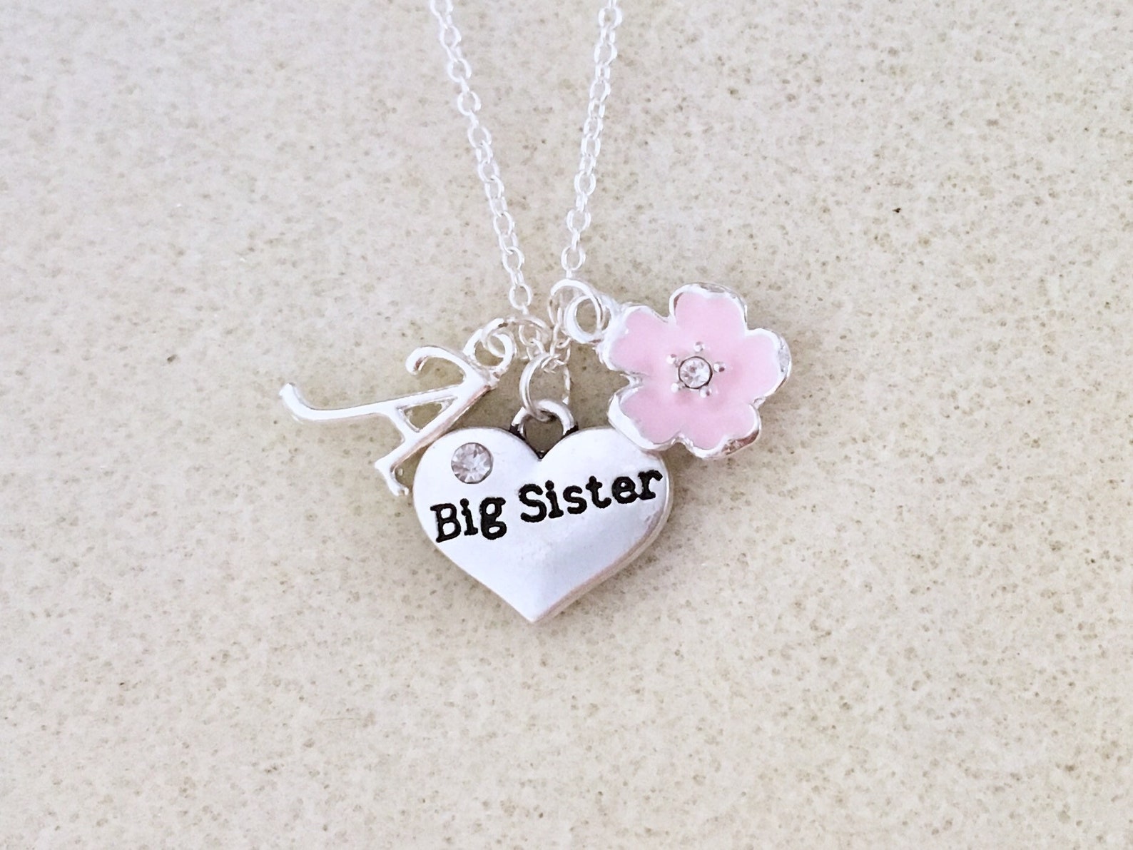 Personalized Big Sister Necklace Big Sister Gift From New Baby - Etsy