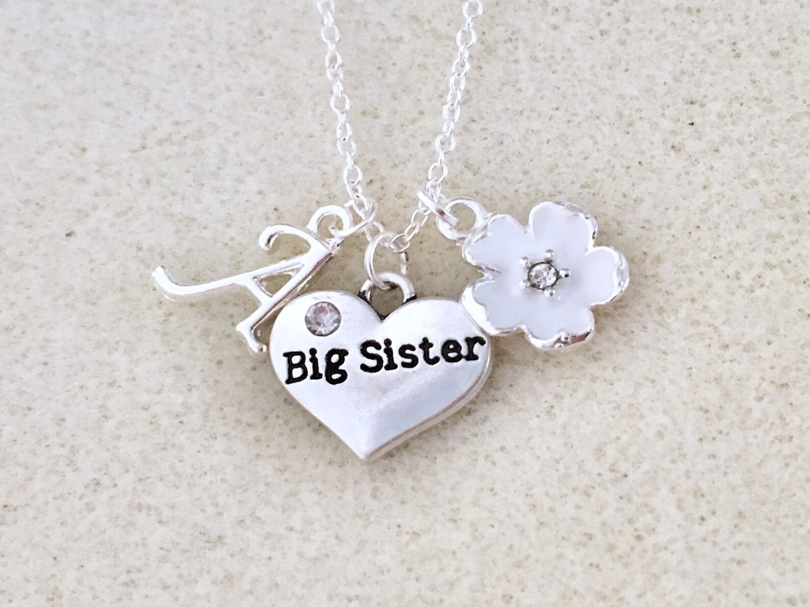 Personalized Big Sister Necklace Big Sister Gift From New Baby - Etsy