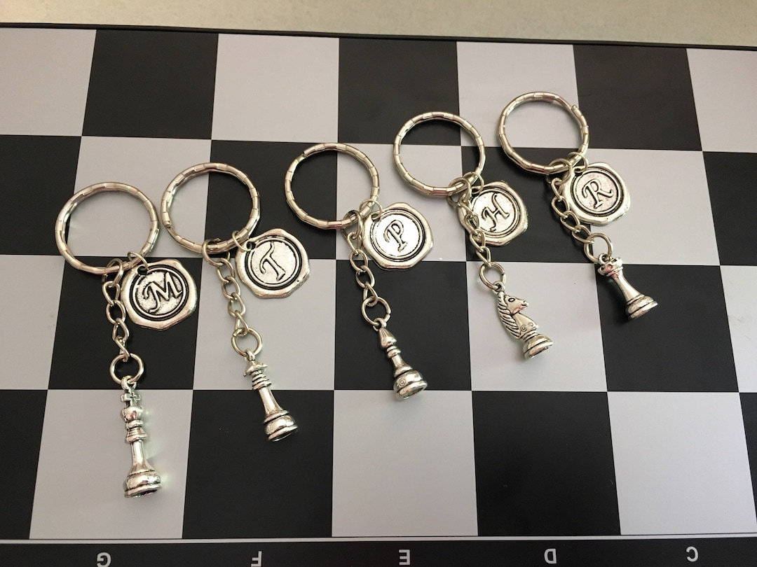 Chess Gift Chess Keychain Chess Player Gifts Chess King Keychain Chess ...