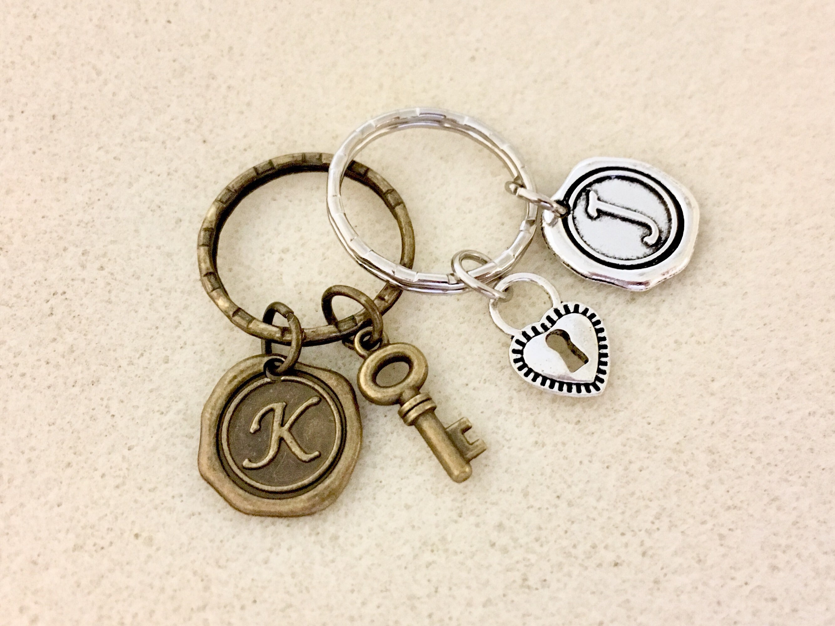Lock Key Keychain Couples Gift Couple Keychains Set Couple Keychains ...