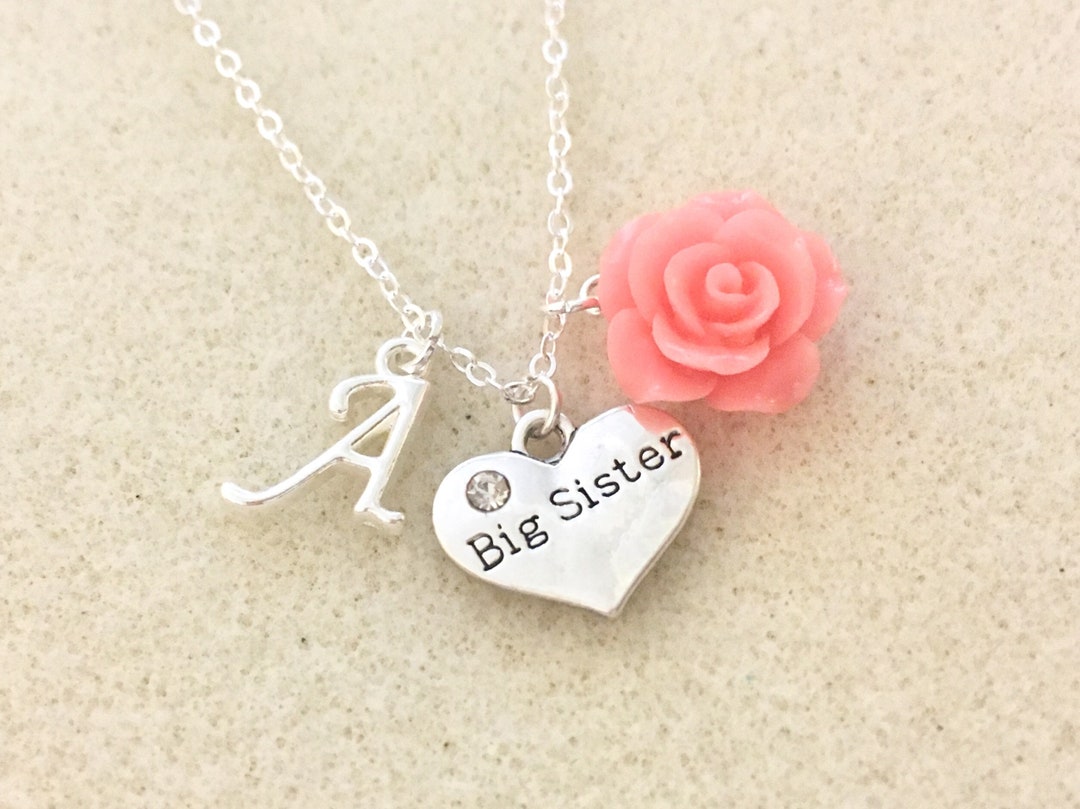 Personalized Big Sister Necklace for Girl Big Sister Gift From New Baby ...