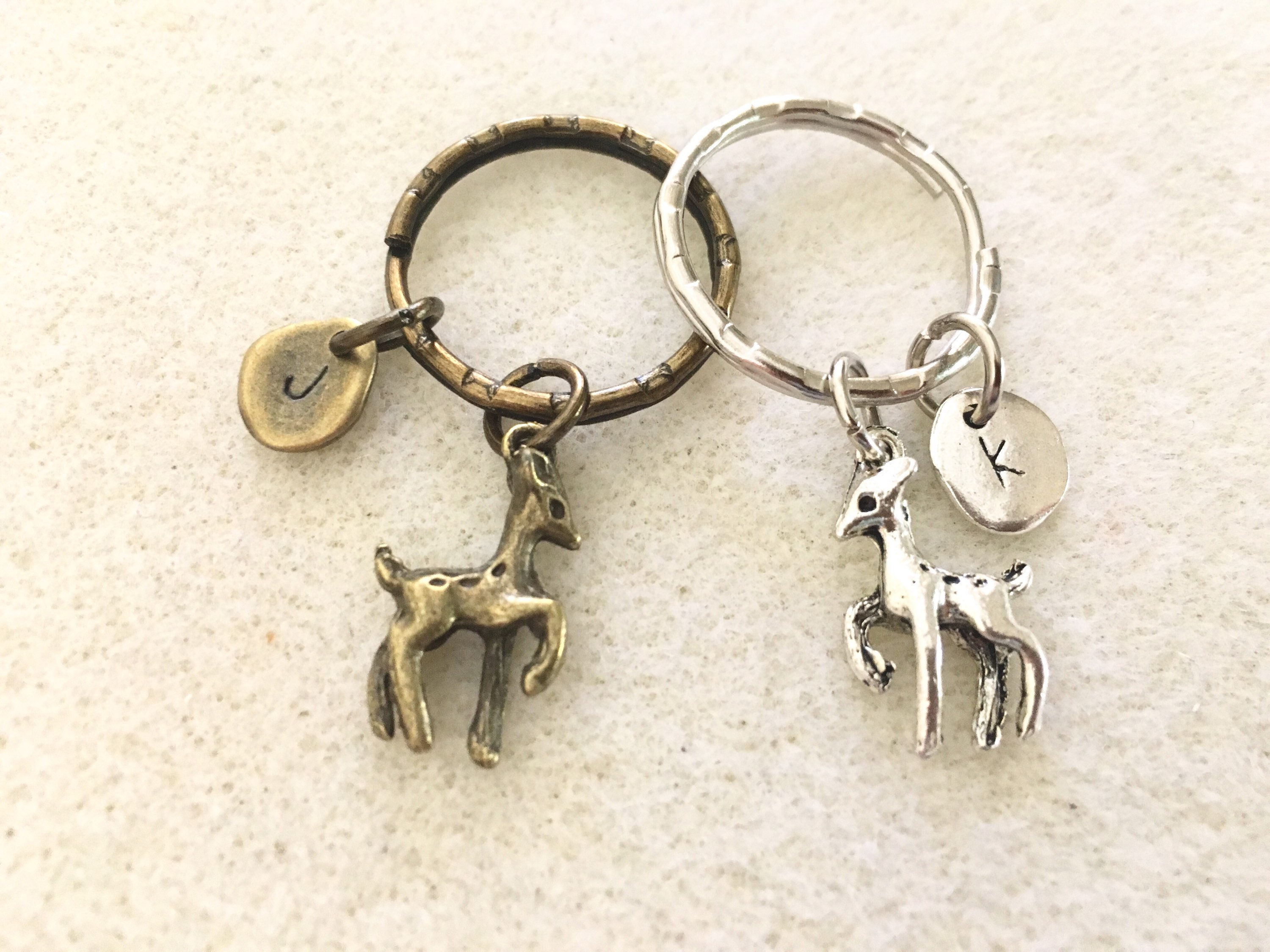 3D Personalized Deer Keychain Deer Lovers Gift Woodland Animals ...