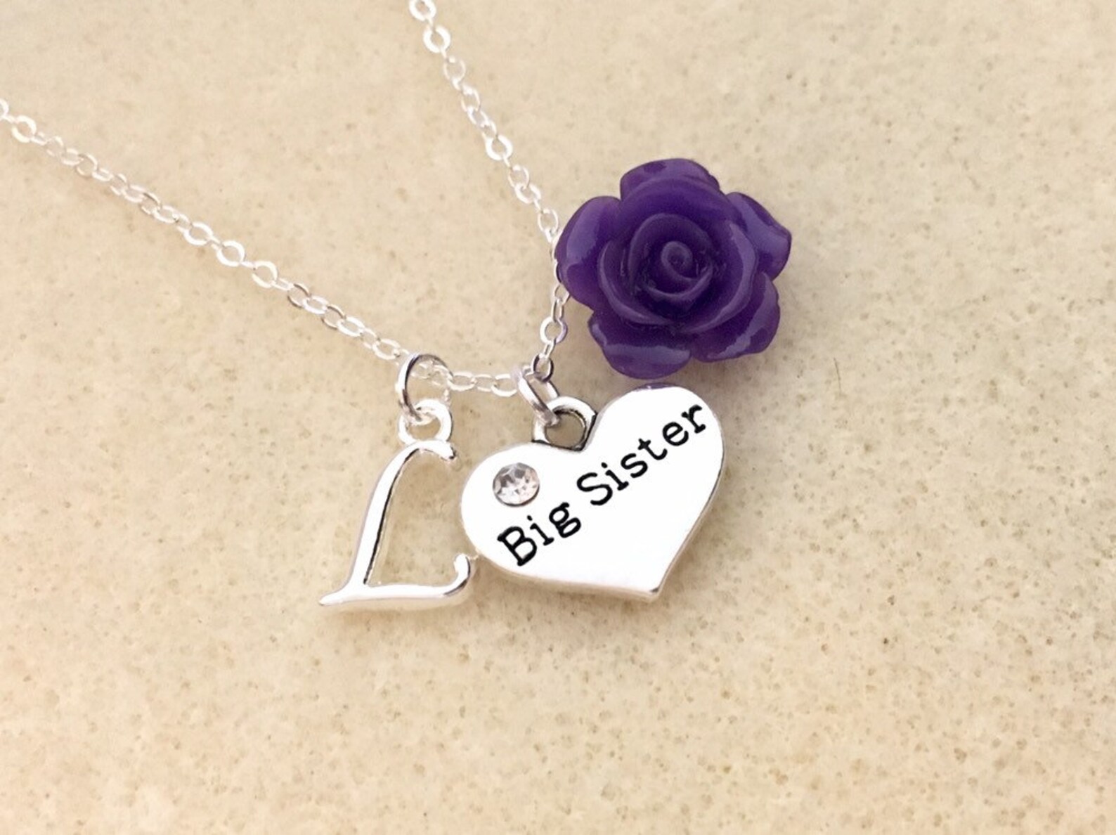 Personalized Big Sister Necklace for Girl Big Sister Gift From | Etsy
