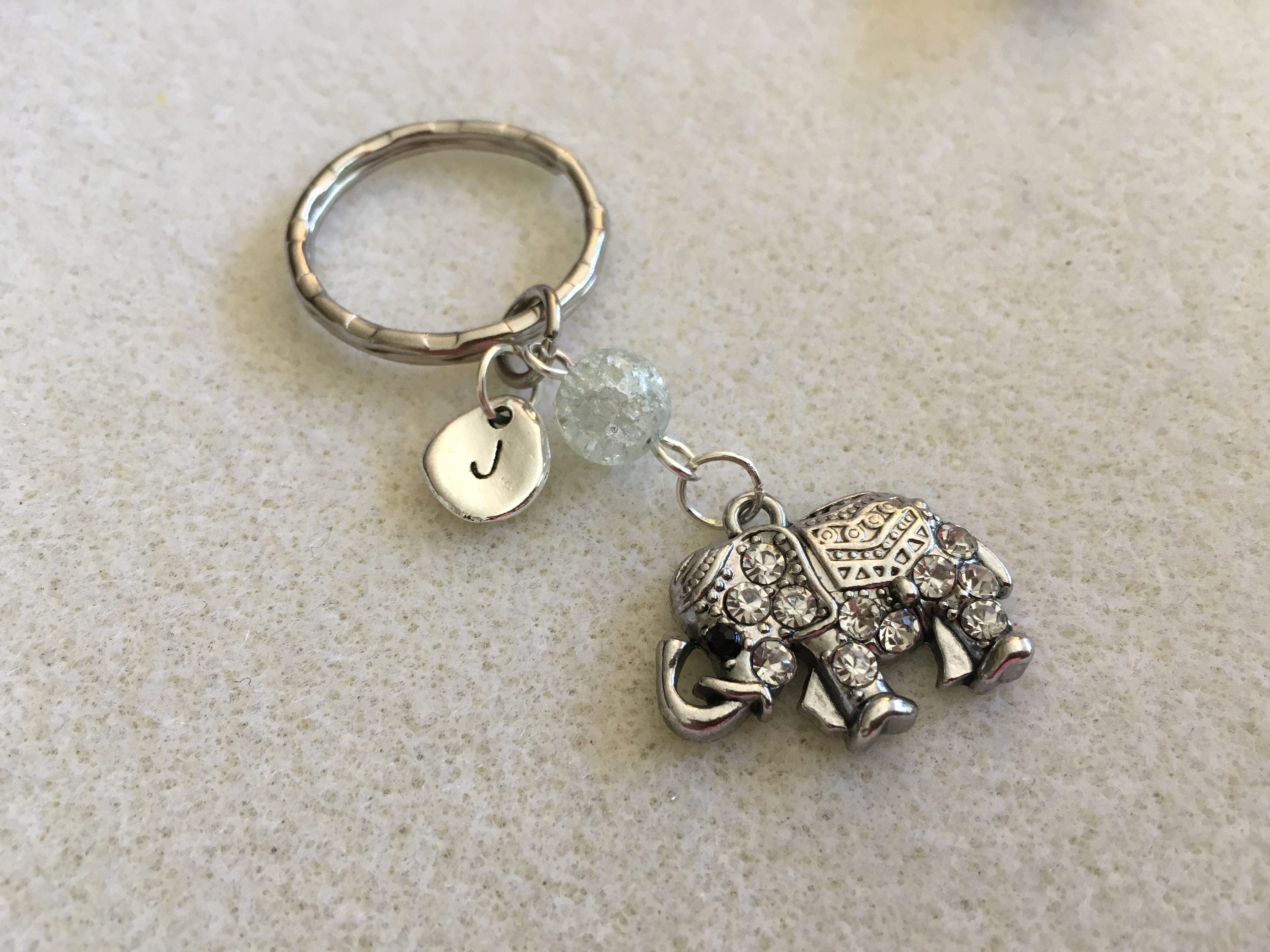 Elephant Keychain Elephant Key Chain Elephant Gifts Elephant - Etsy