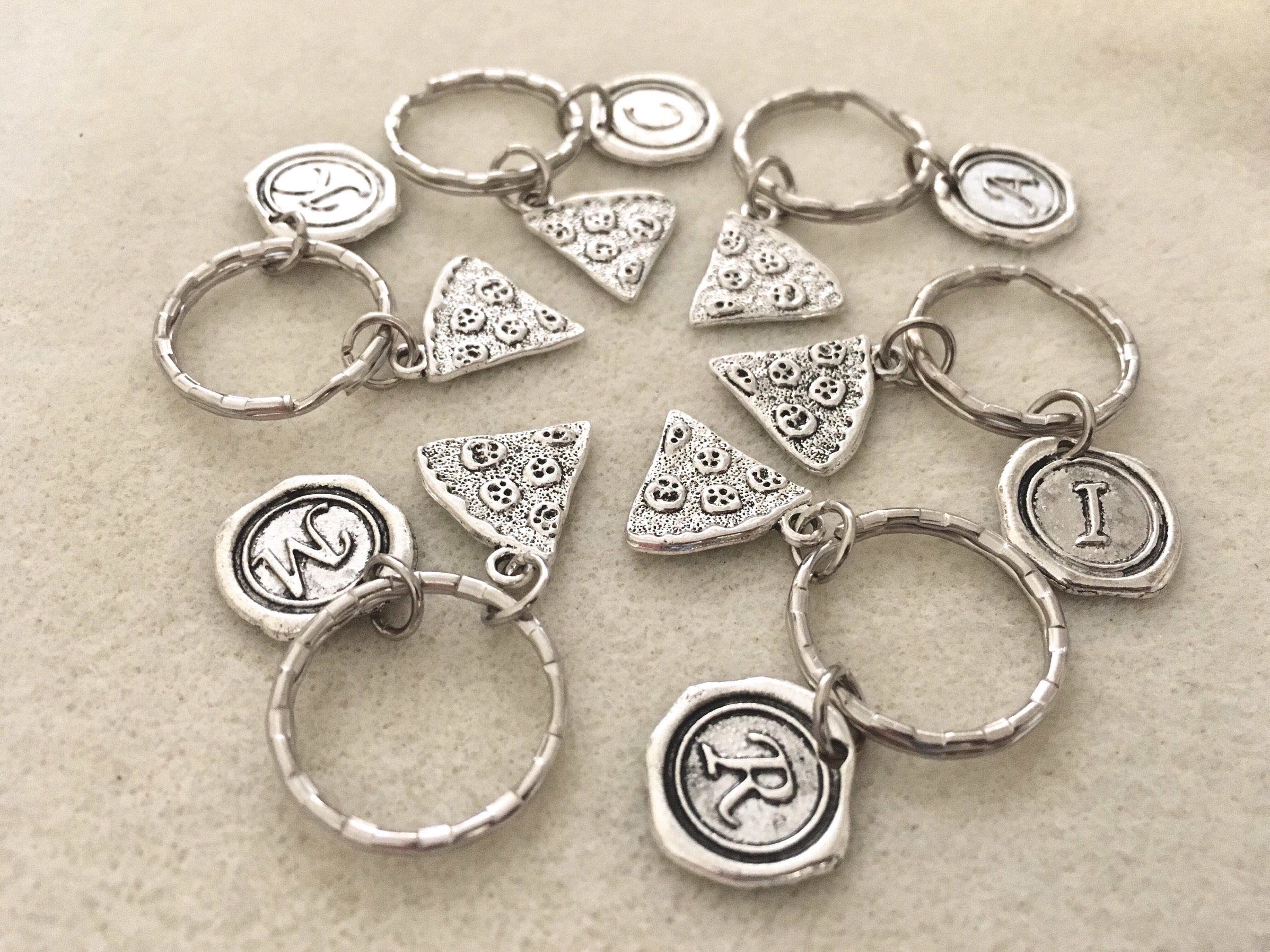 Set PIZZA KEY CHAIN Pizza Party Friendship Gift Best Friend Gift Gifts ...