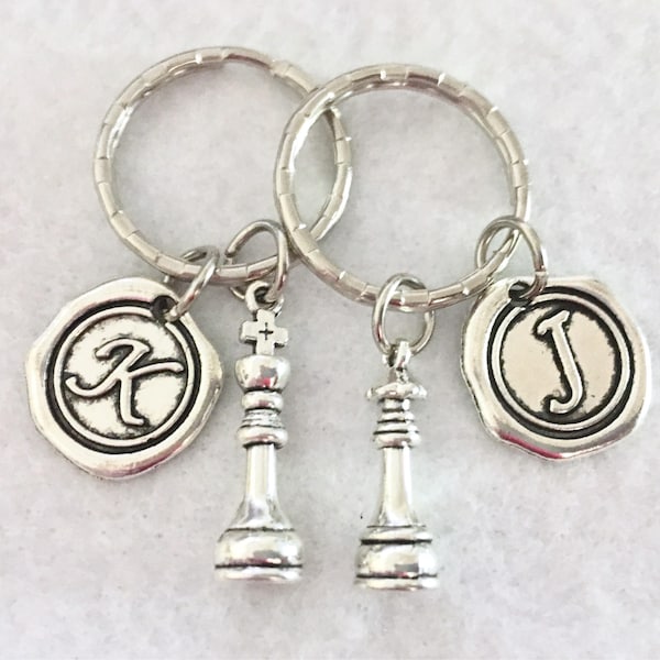 Couple Chess Keychain - Etsy