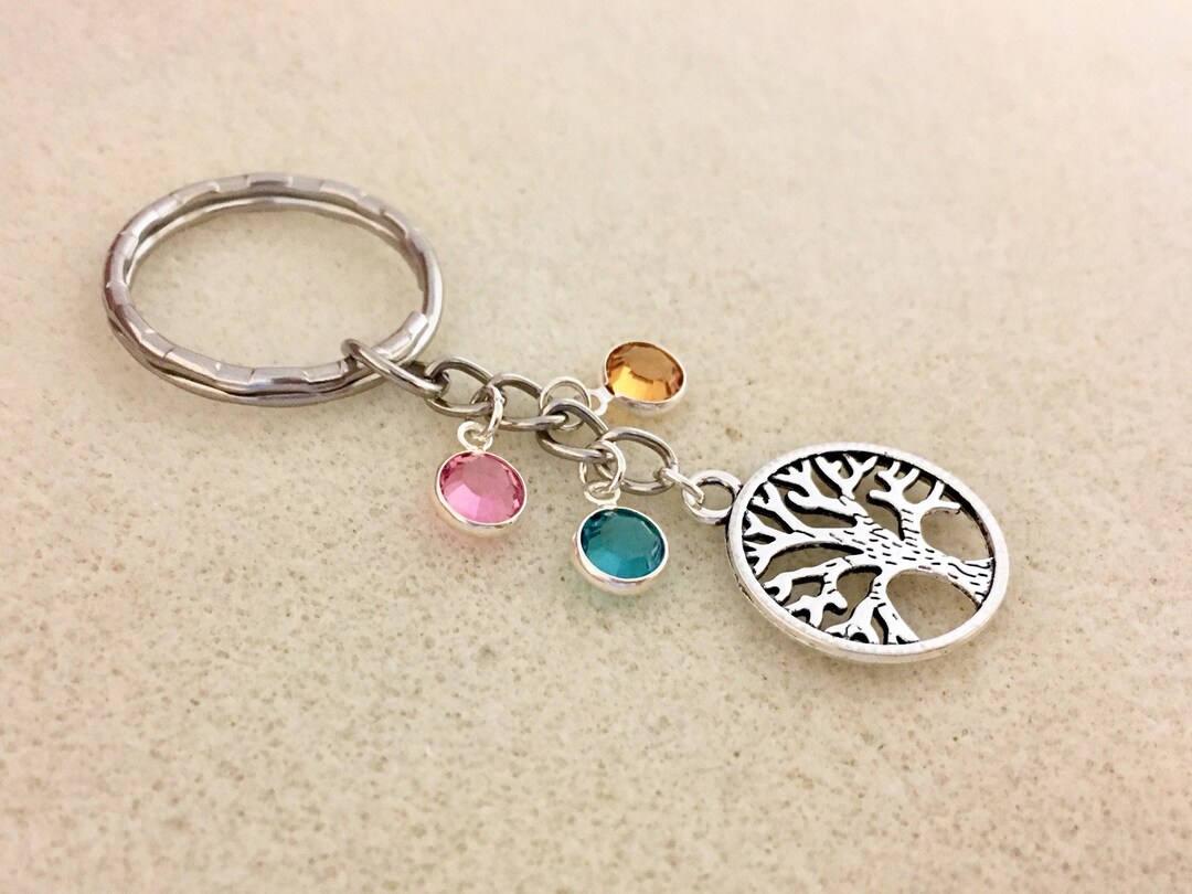 Family Tree of Life Keychain Tree of Life Gift for Grandma Family Tree ...
