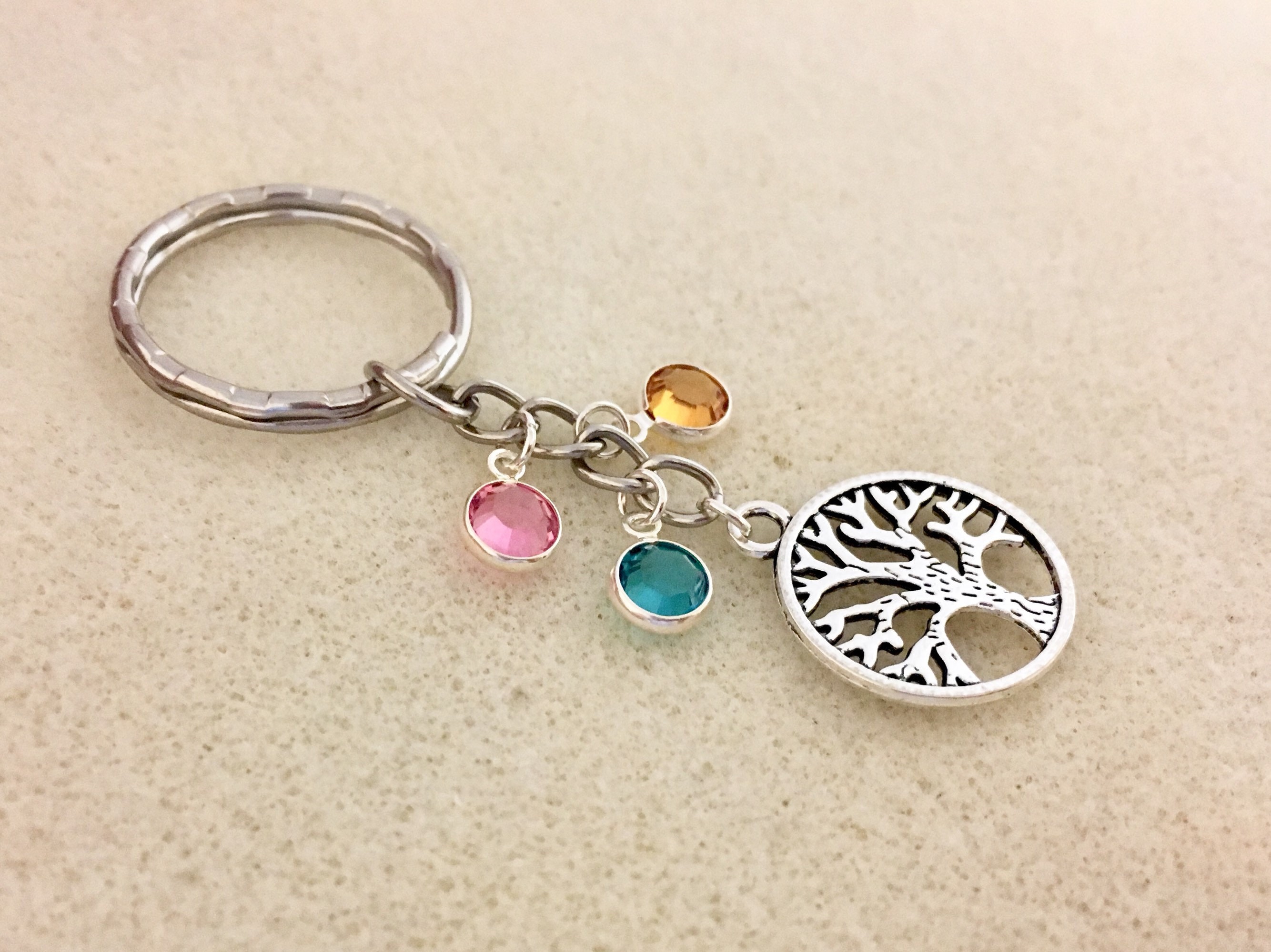 Family Tree of Life Keychain Tree of Life Gift for Grandma | Etsy