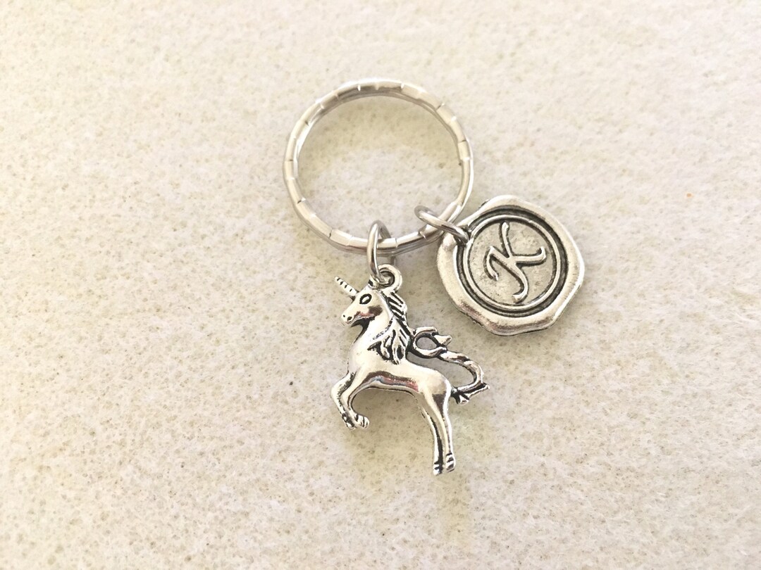 Unicorn Keychain Personalized Unicorn Key Chain Unicorn Party Favors ...