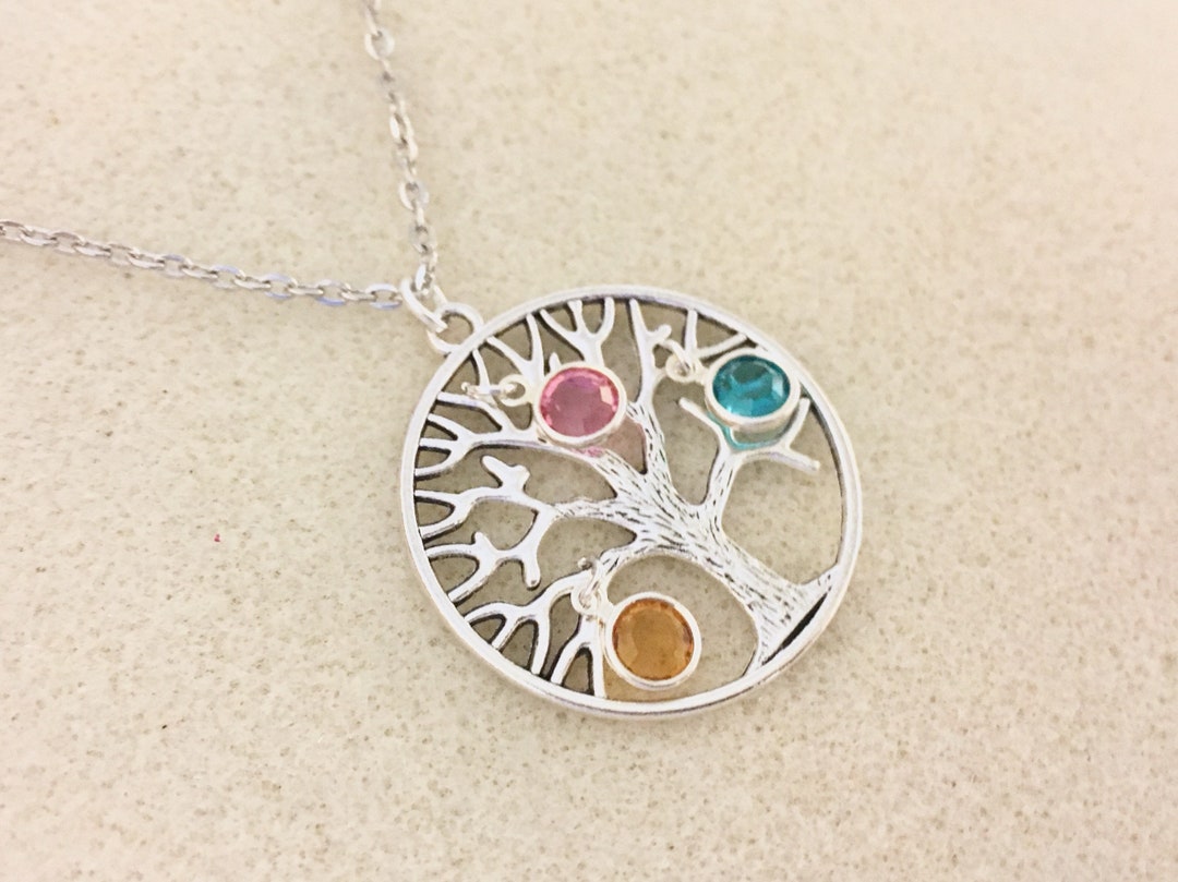 Tree of Life Gift for Mom Tree of Life Necklace With Swarovski ...