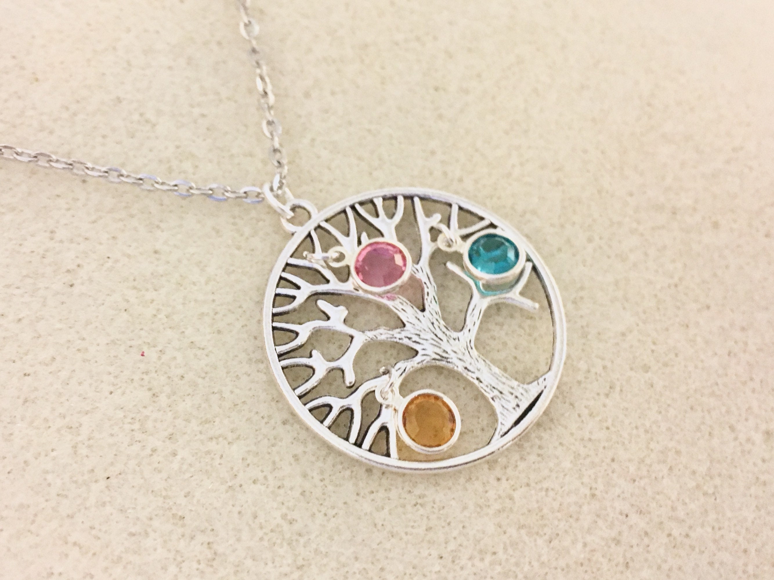 Tree of Life Gift for Mom Tree of Life Necklace With Swarovski - Etsy