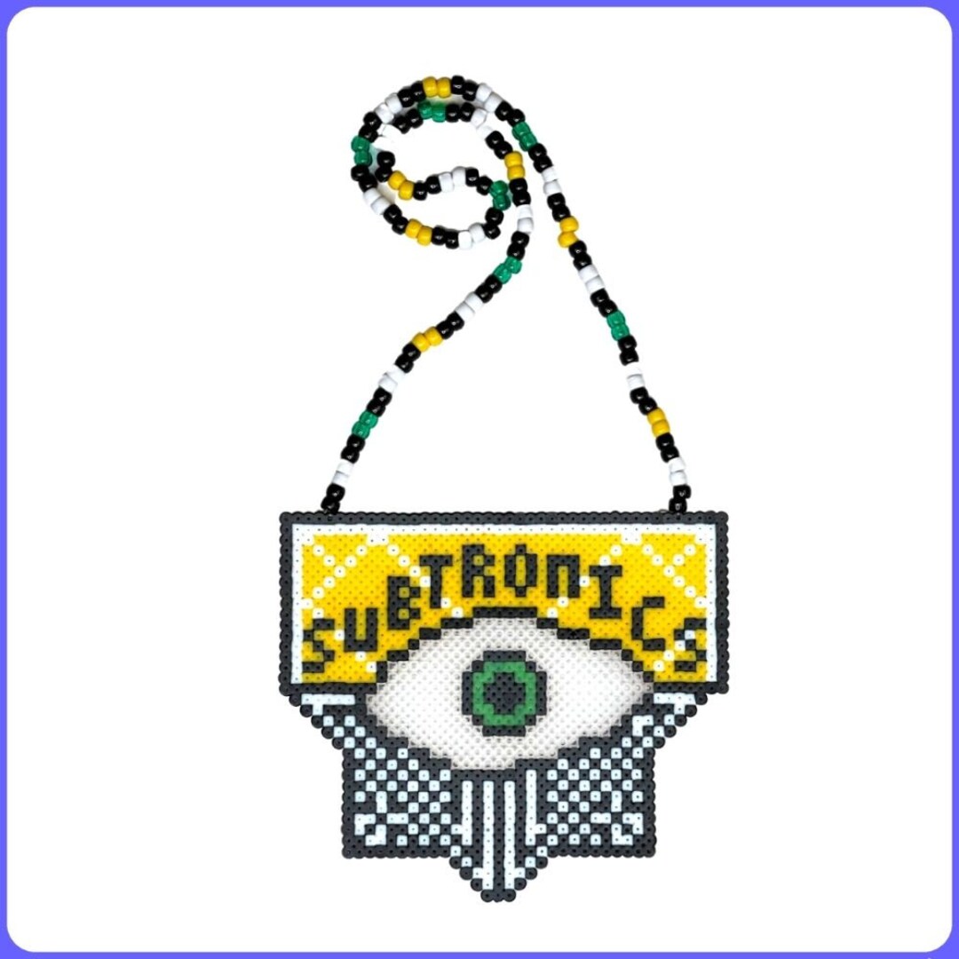 Big Subtronics Custom Rave Perler Necklace - Etsy