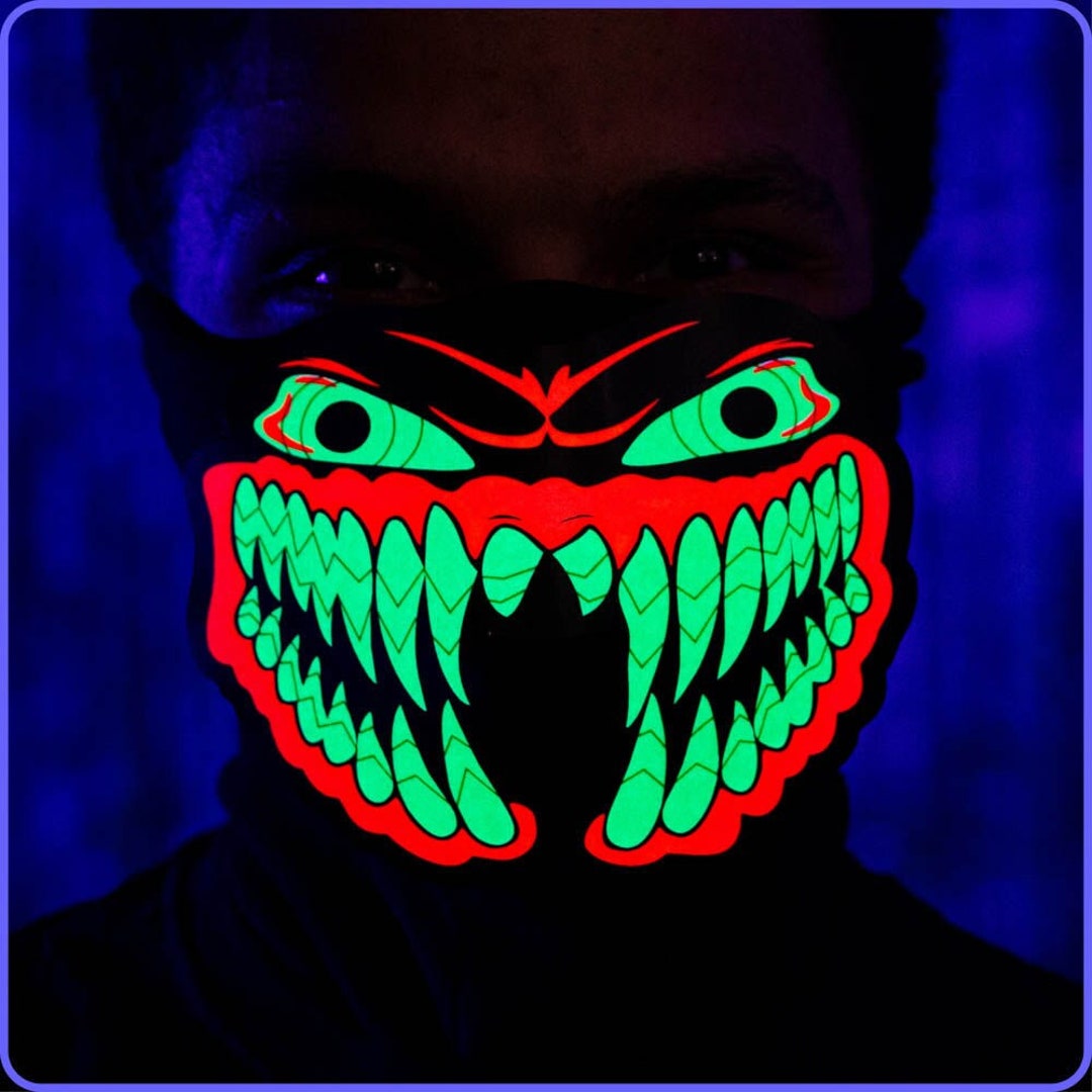 Monster LED Sound Reactive Mask - Etsy