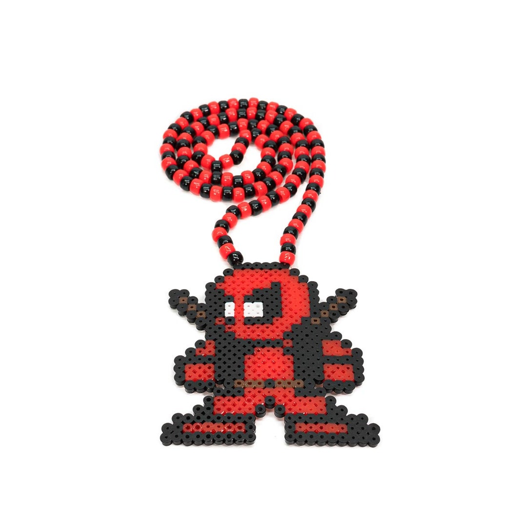 Deadpool Custom Perler Necklace - Etsy