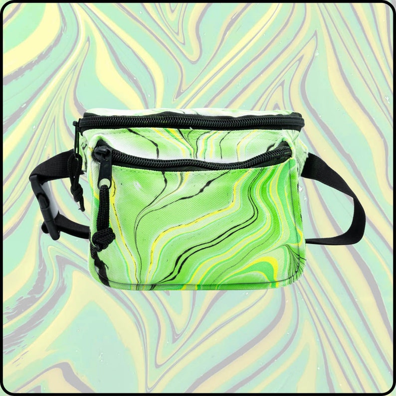 UV Hydro-dipped Fanny Pack – Marble Design, Festival Waist Bag - Etsy