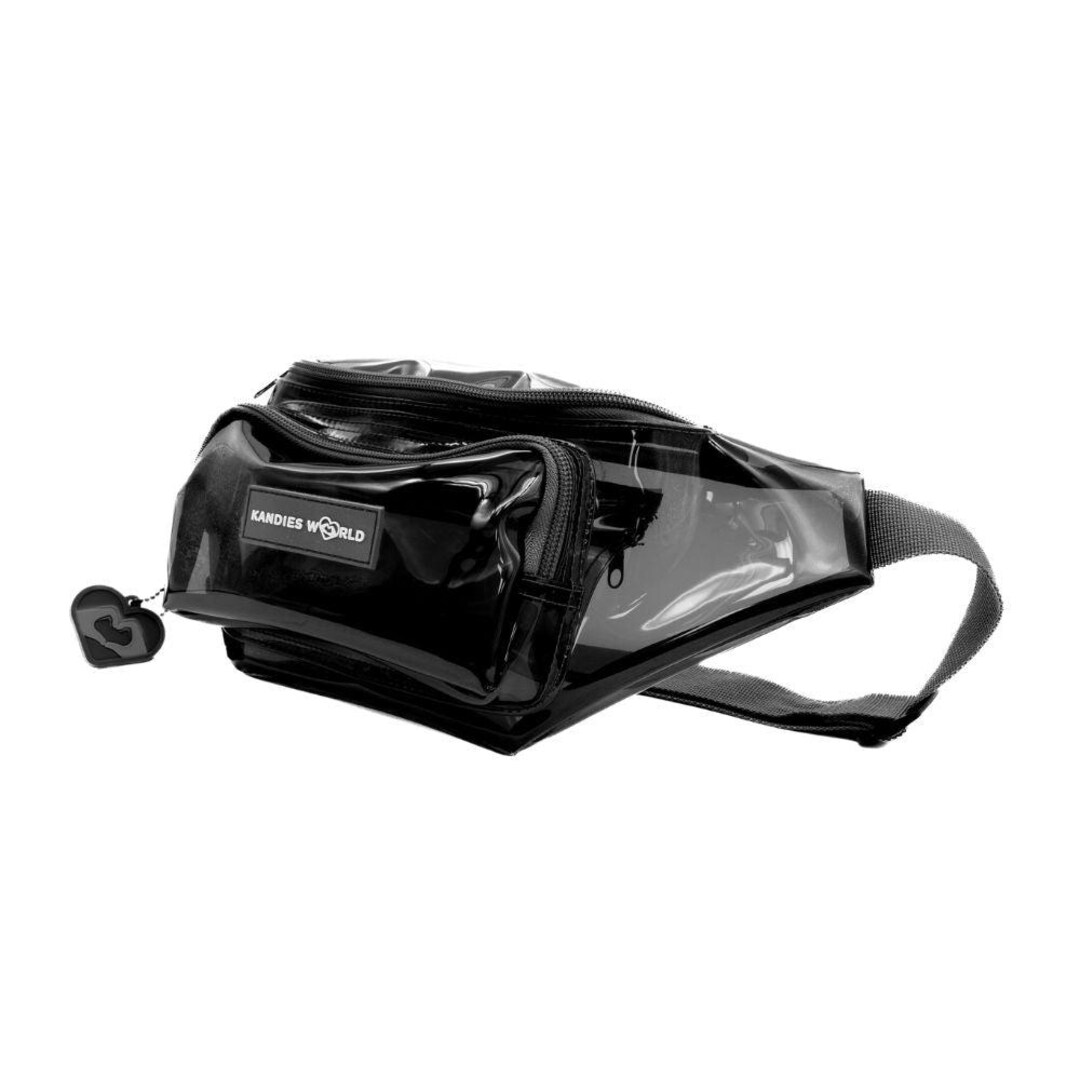 Black Clear Fanny Pack - Festival Approved Bag – Transparent Rave Belt ...