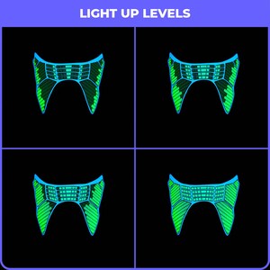 Subzero LED Sound Reactive Mask, EDM Festival Mask – Rave Outfit ...