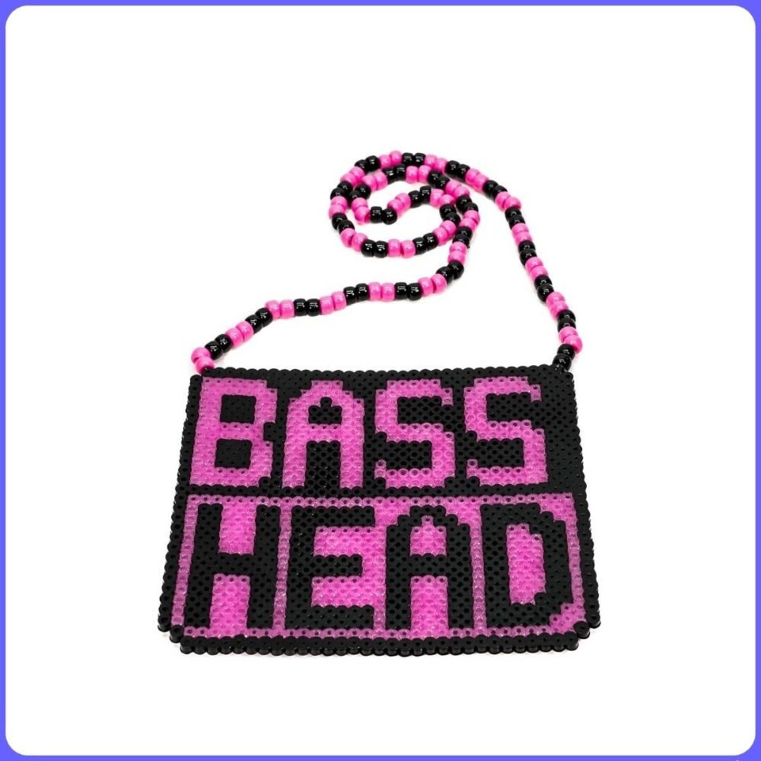 Basshead Custom Rave Perler Necklace - Etsy