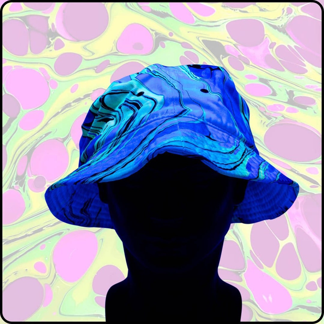 Toxic Waste UV Hydro-dipped Bucket Hat - Handmade - One of A Kind ...