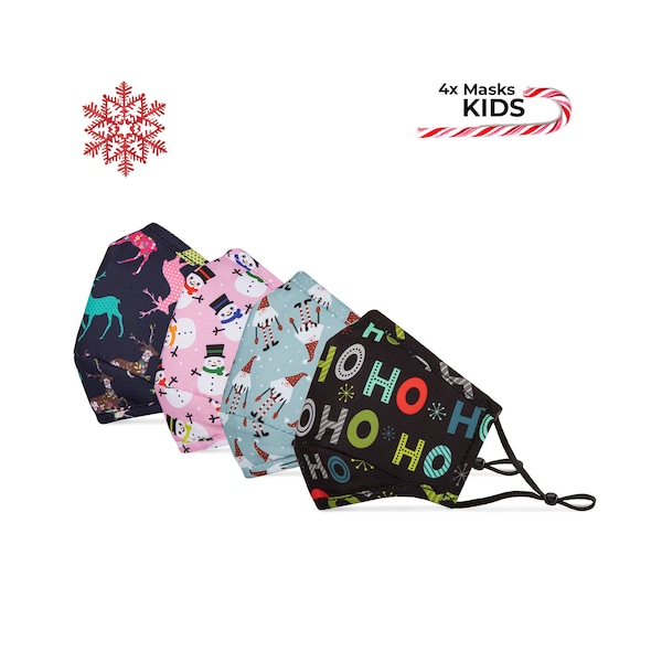 Kids Christmas Face Mask - Etsy