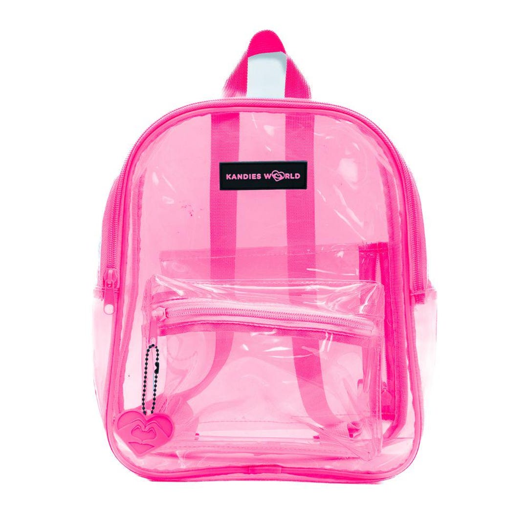 Pink Clear Backpack - Etsy