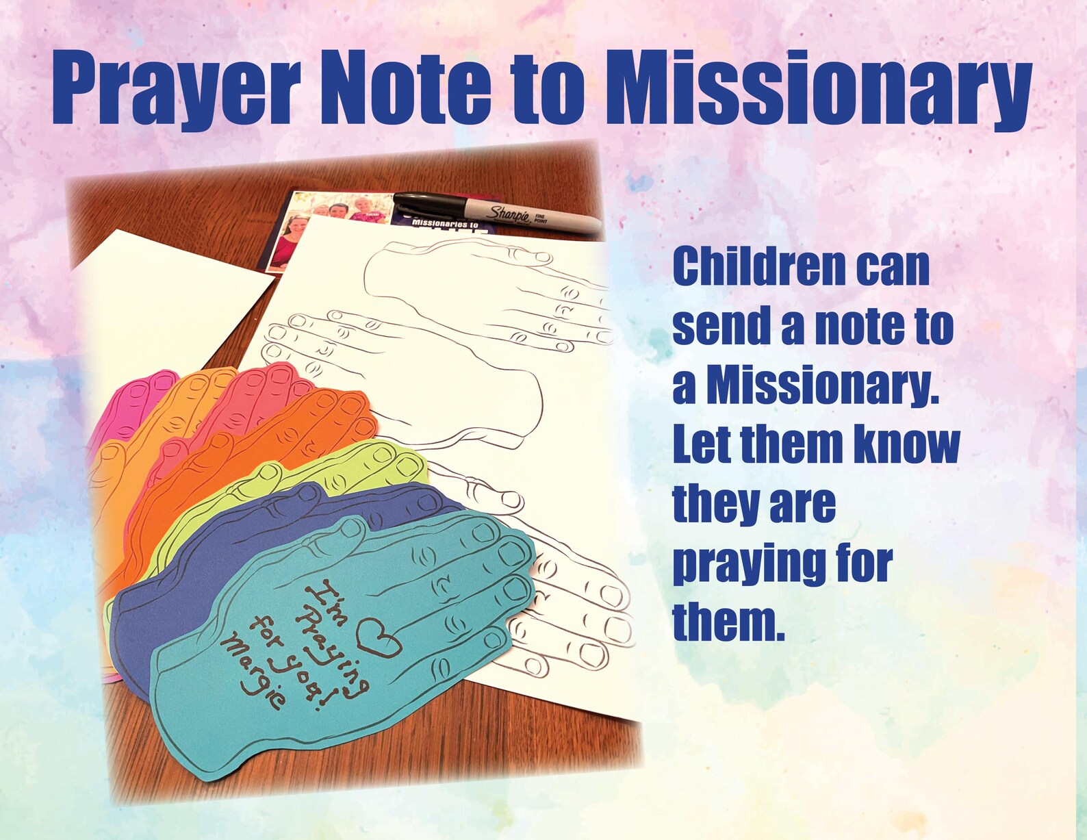 Praying Hands Note Card Craft - Etsy