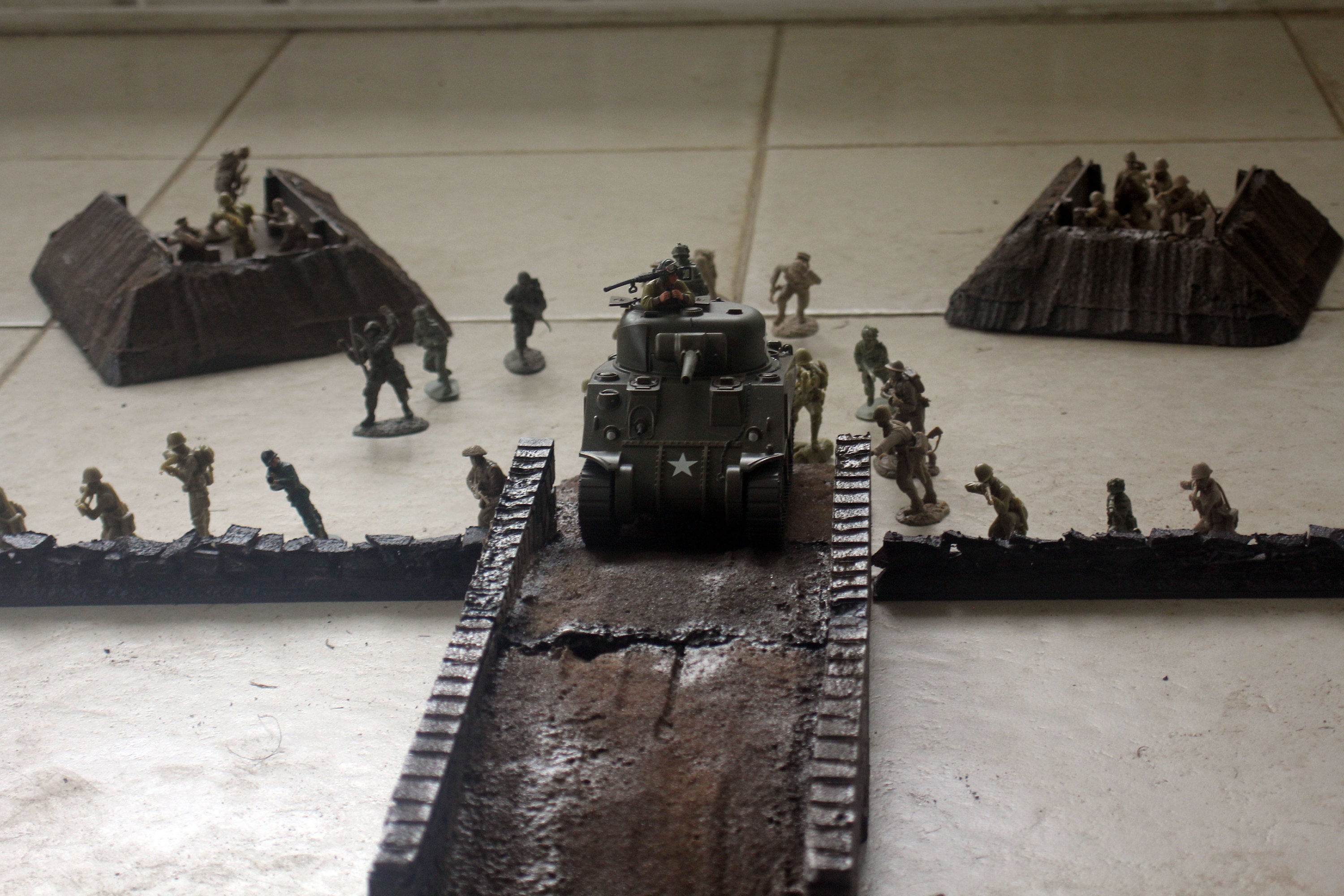 Army Men Battleground Play Set,2 Piece Stone Bridge,1 Large and 2 Small ...