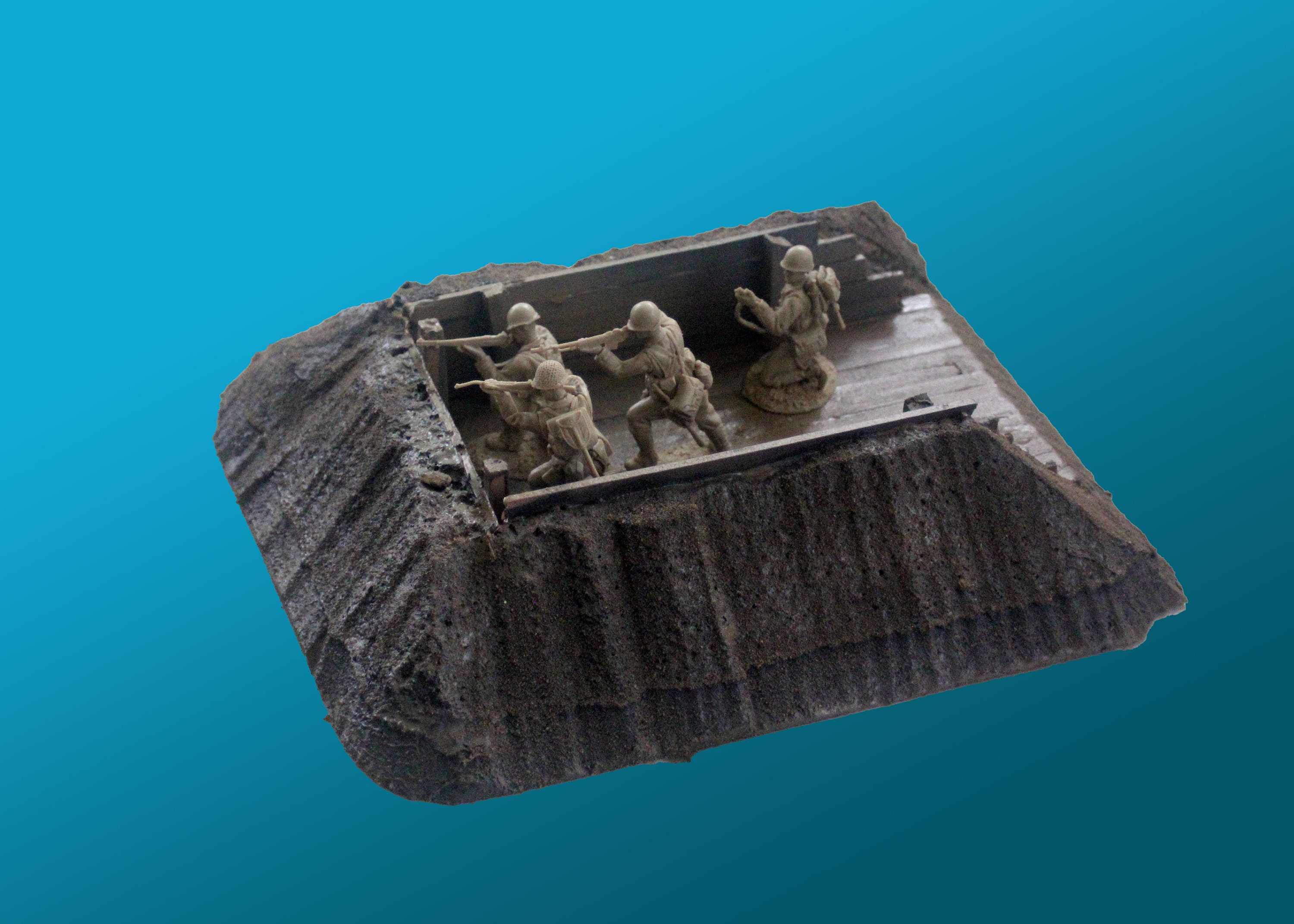 Army Men Battleground Play Set,2 Piece Stone Bridge,1 Large and 2 Small ...