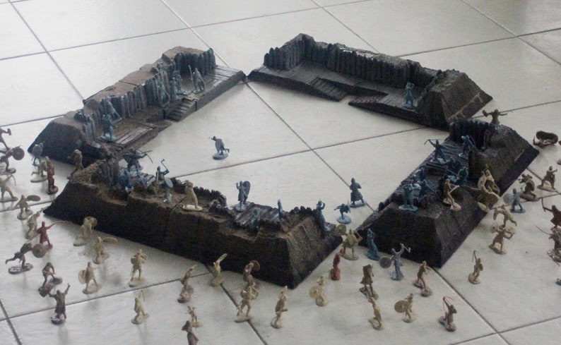 Toy Soldier 2 Cannon Entrenchment 54mm Play Set Great With Civil War ...