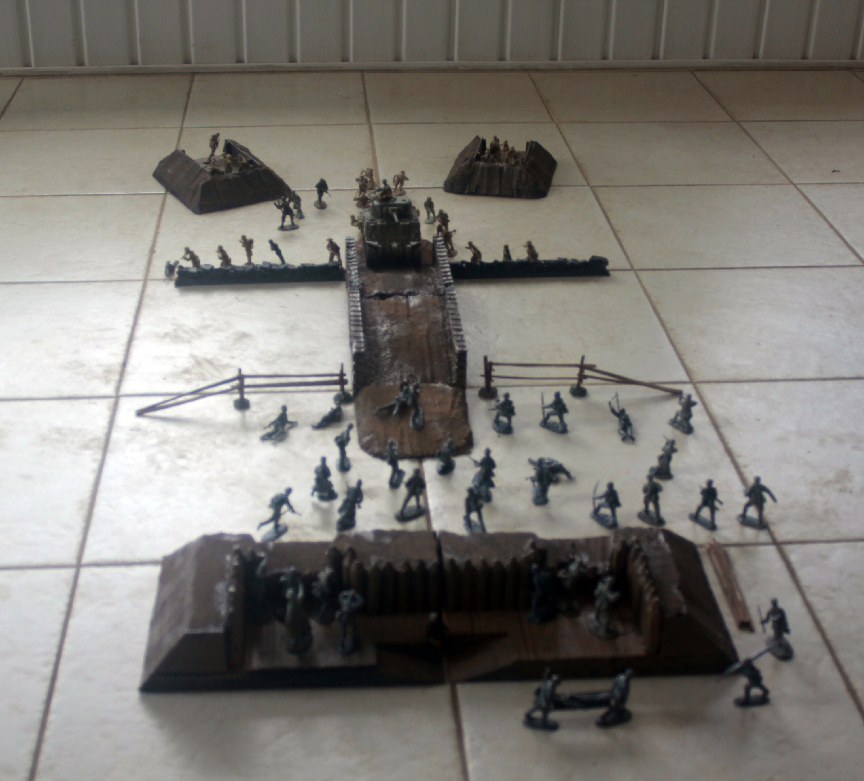 Army Men Battleground Play Set,2 Piece Stone Bridge,1 Large and 2 Small ...