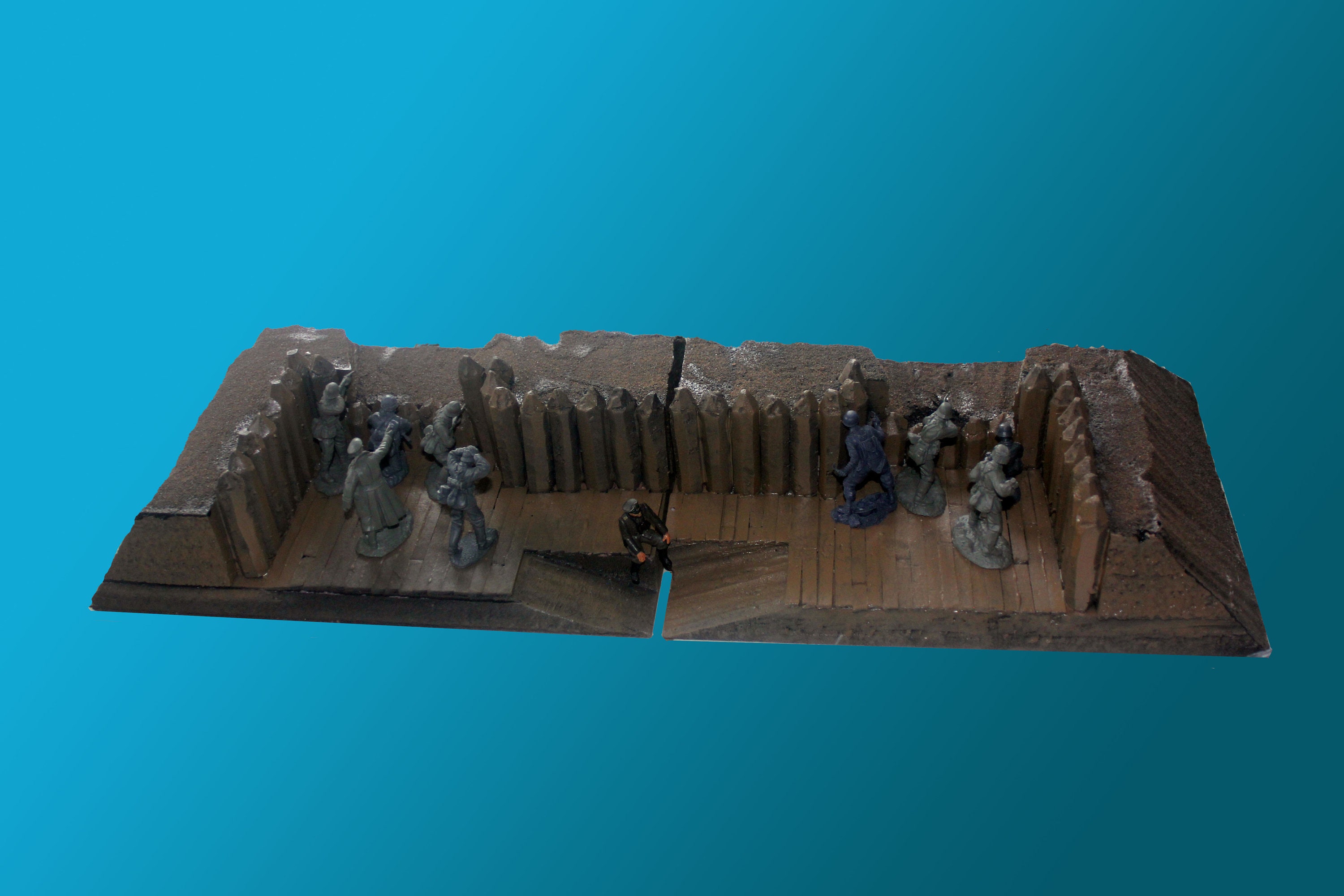 Army Men Battleground Play Set,2 Piece Stone Bridge,1 Large and 2 Small ...