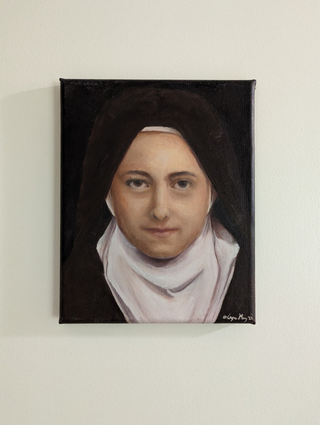 St Therese Oil Painting original - Etsy