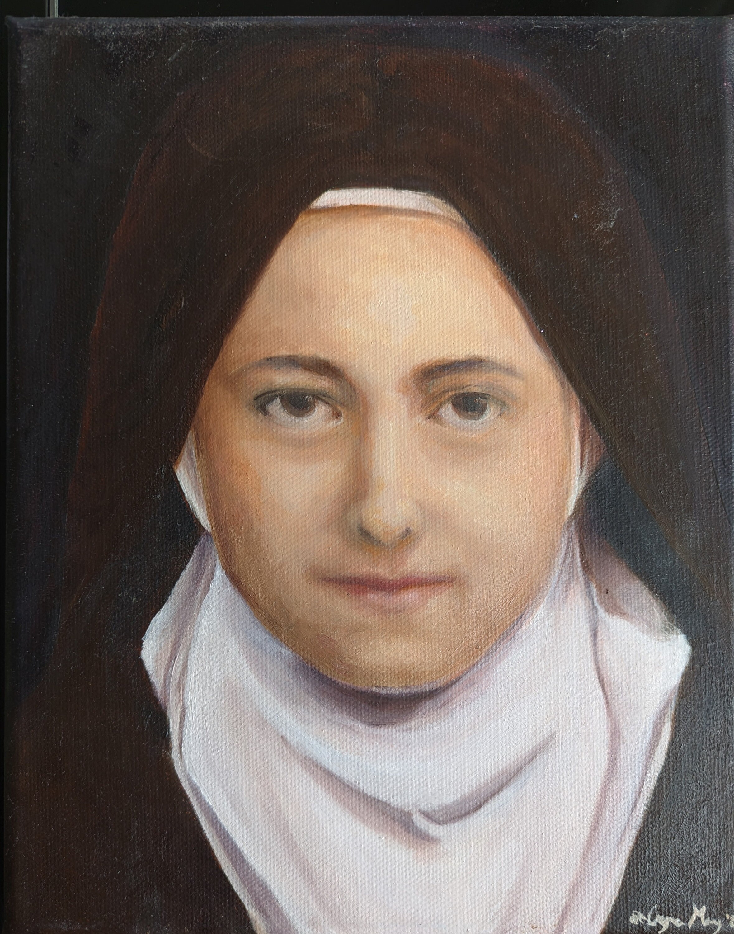 St Therese Oil Painting original - Etsy