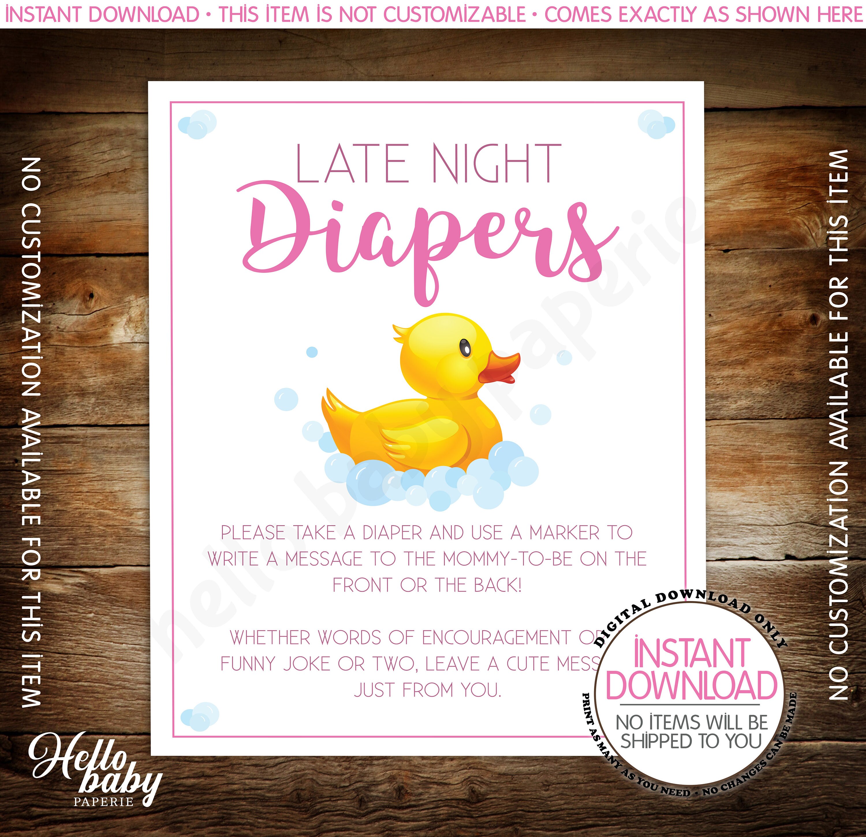 Late Night Diaper Notes Free Printable - prntbl.concejomunicipaldechinu ...