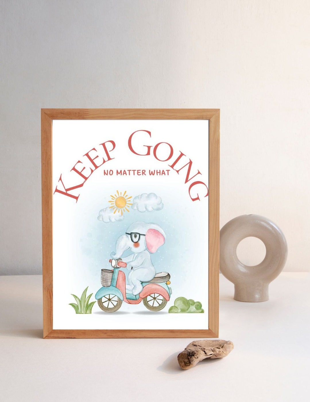 Keep Going Wall Decor, Keep Going Wall Display, Elephant Wall Decor ...