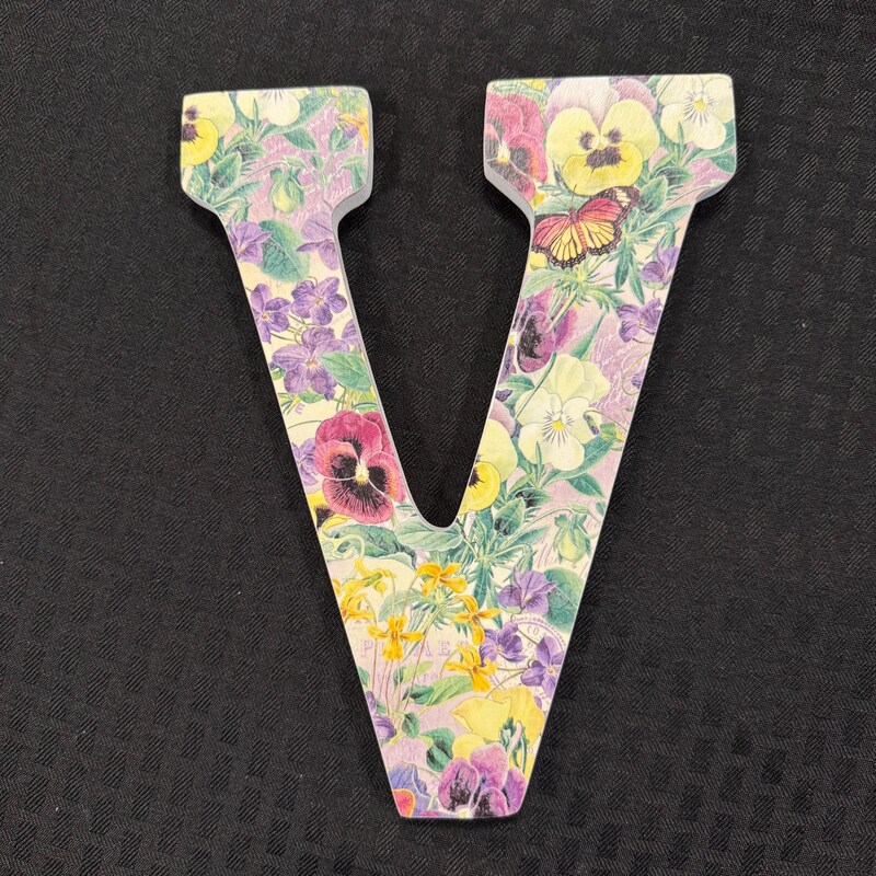 Wooden Letter V - Etsy