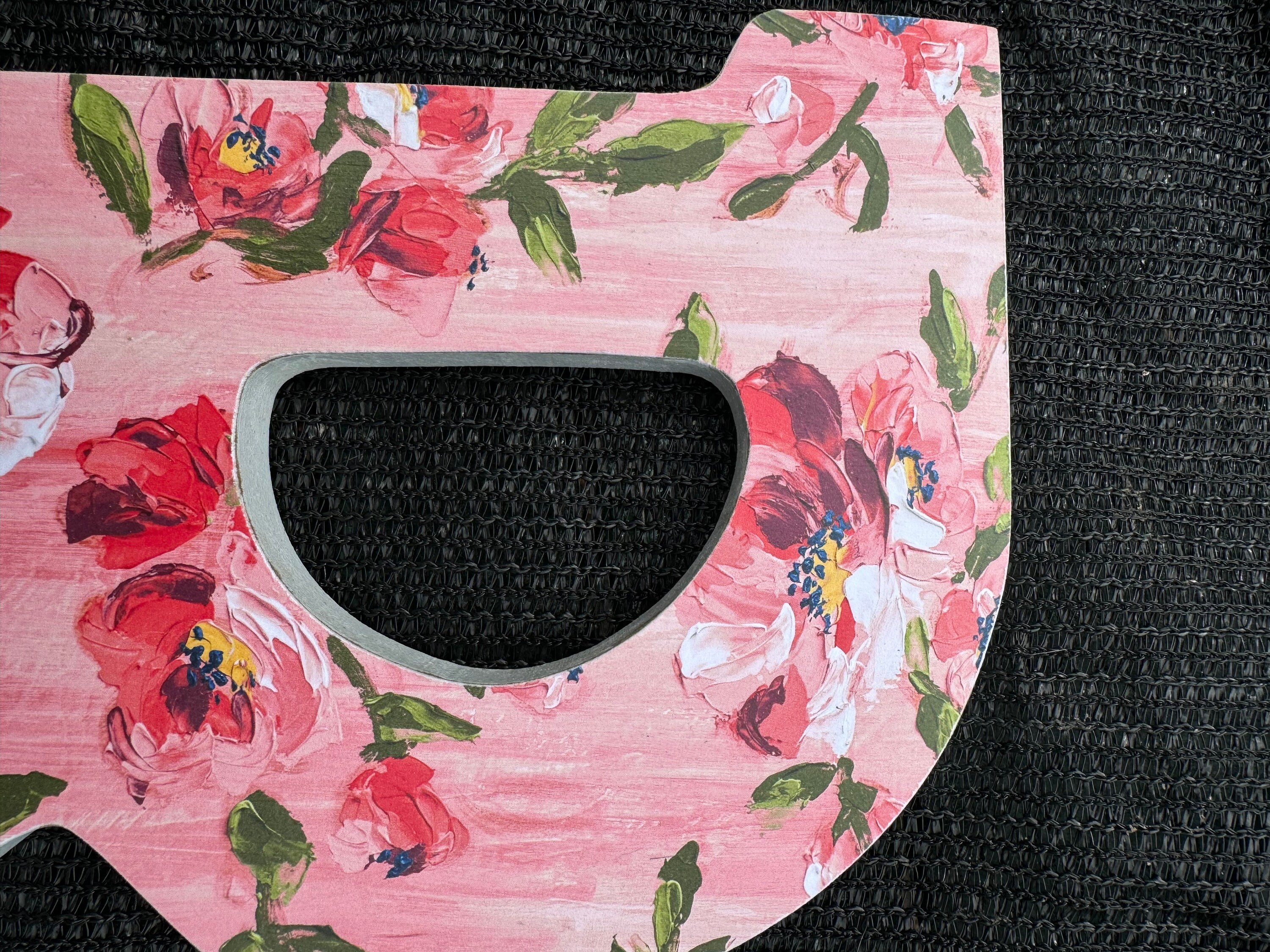 R, Wooden Letter With Oil Painting Roses, Gift for Gardener, Garden ...