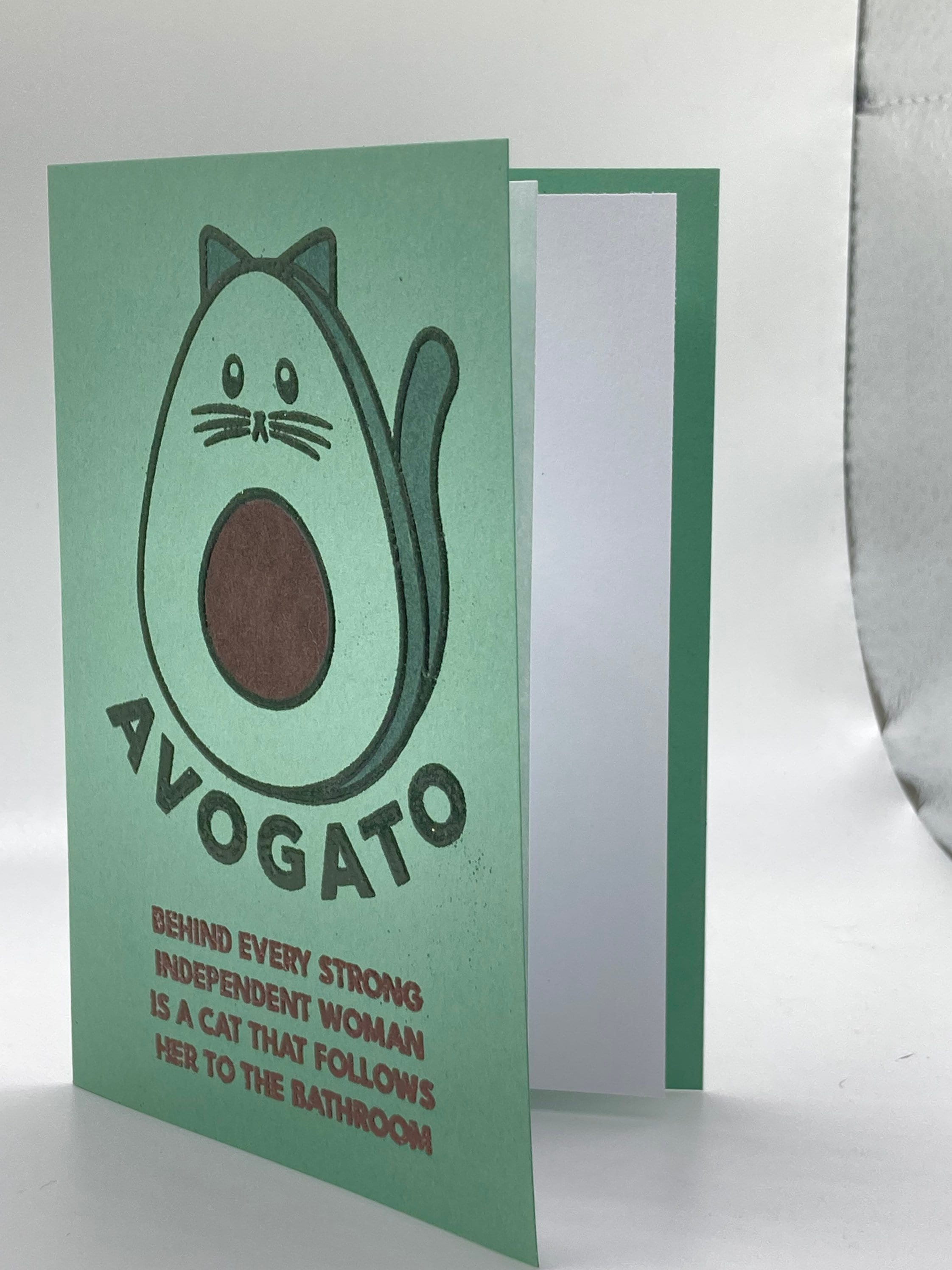 Avogato Fun Cat Cards Two Versions for Cat Lovers Feline - Etsy