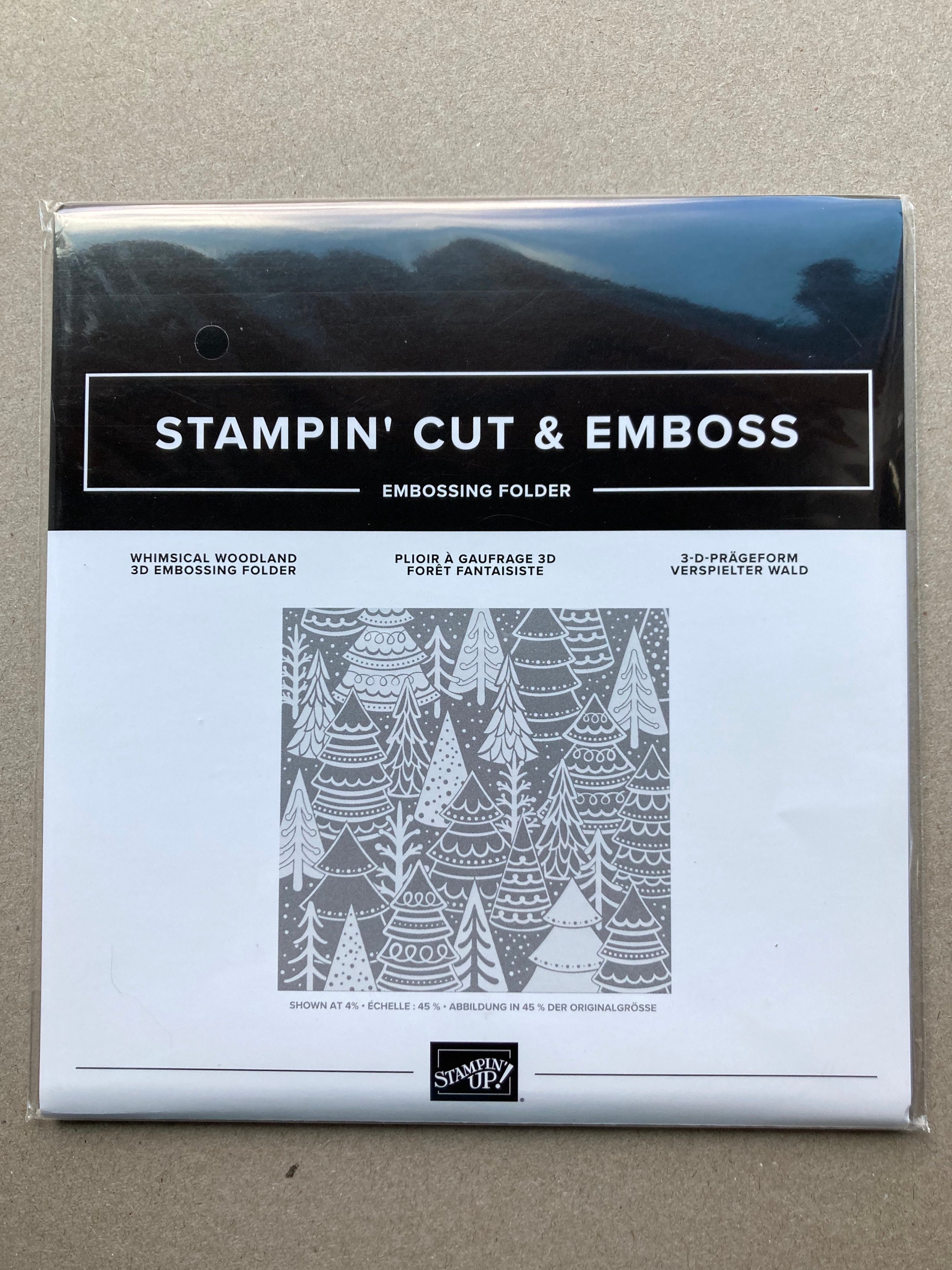 Whimsical Woodland 3D Stampin'up Brand New Embossing Folder, Retired Stampin'up Embossing Folder ...