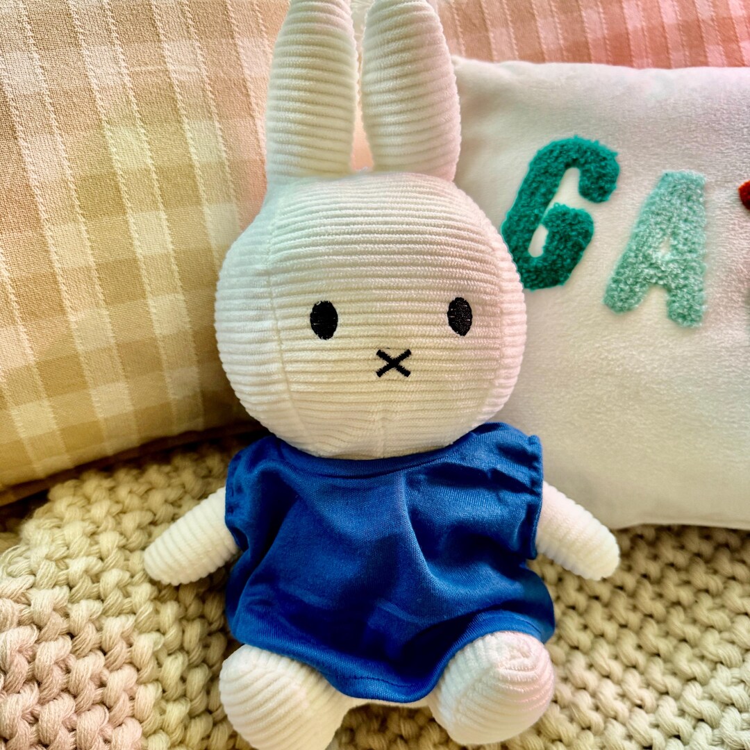 Miffy Plush: Corduroy Rabbit With Ruffled Dress - Etsy