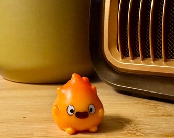 Ceramic Fire Demon Figurine, Cute Fire Character, Gift for Her, Cute ...