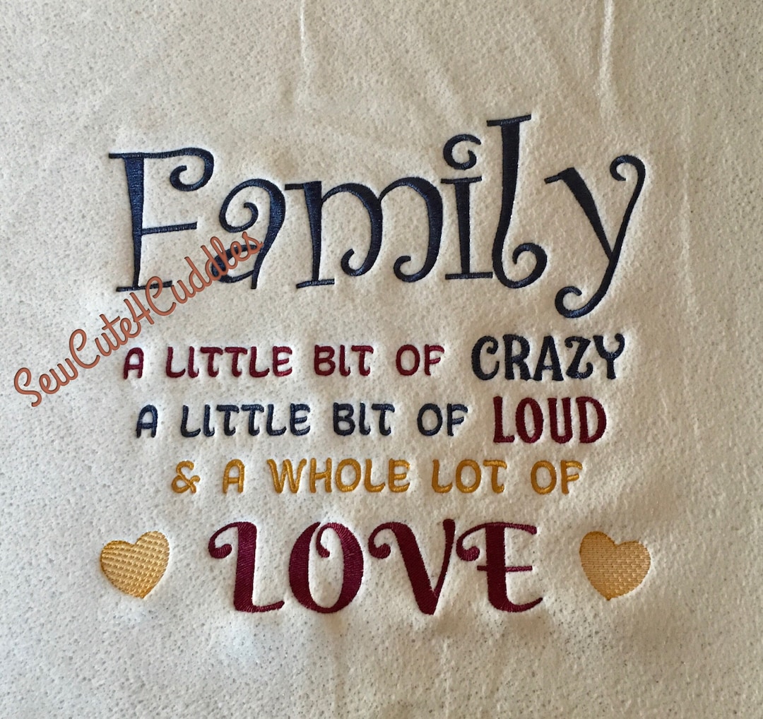 Family / Embroidery Design - Etsy