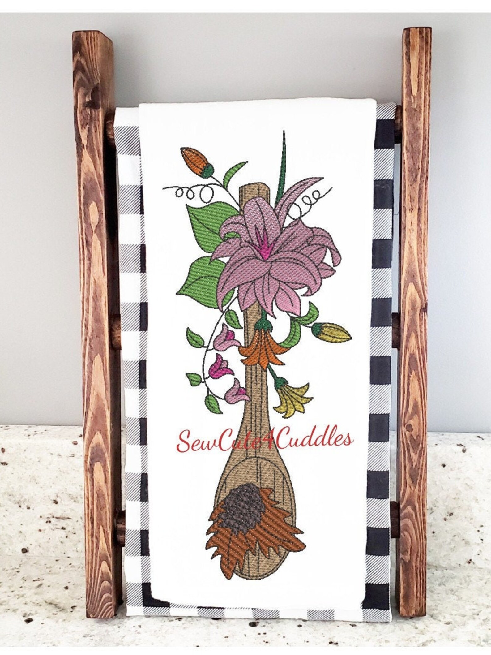 Floral Spoons - Digital Embroidery Design - Etsy