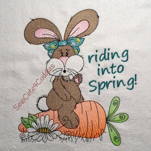 Riding Into Spring - Digital Embroidery Design - Etsy