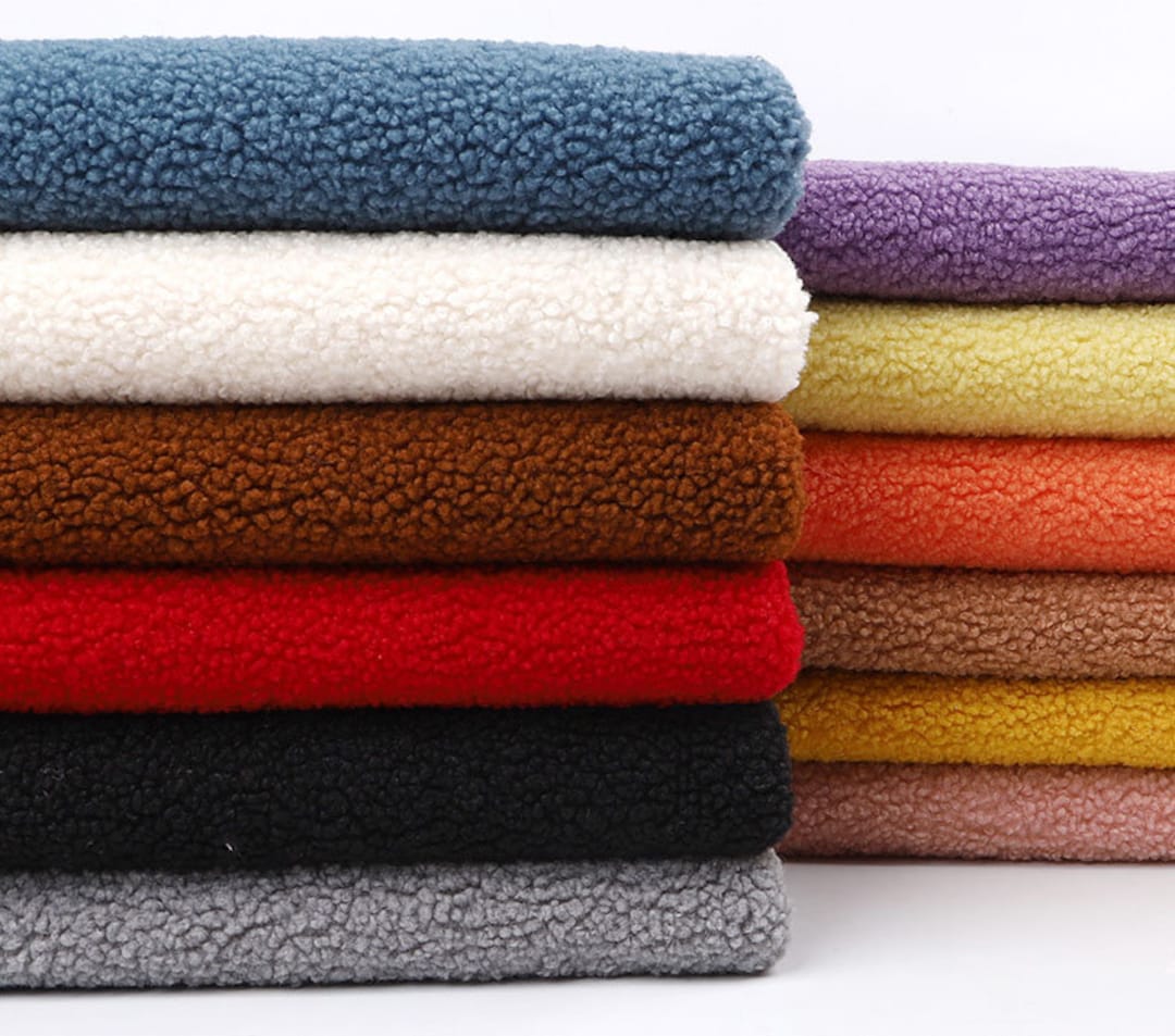 Teddy Plush Fabric, Sherpa Fabric, Fleece Fabric for Crafts, Toys, DIY ...