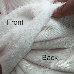 RABBIT Soft Faux Fur SOLID Fabric, Super Soft Plush Fabric, Fursuit Fur ...