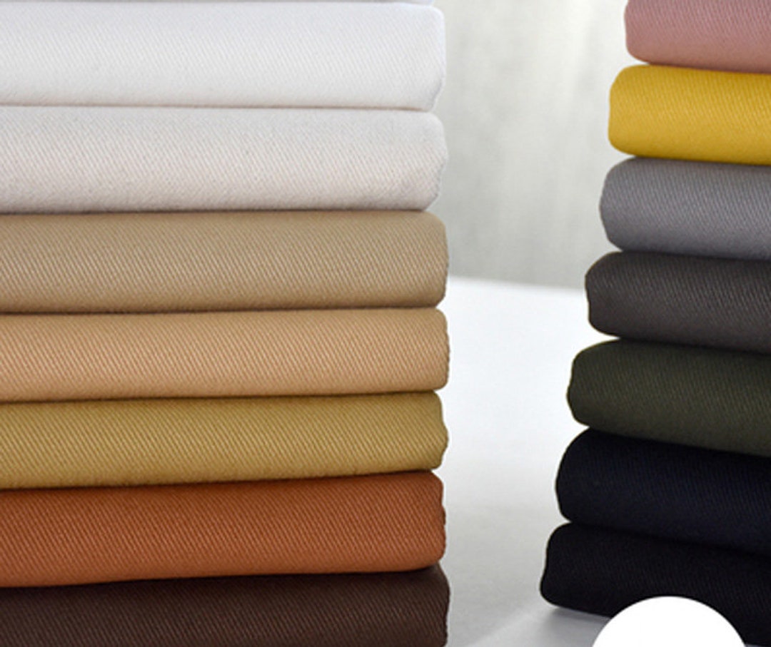 Twill Cotton Fabric, Heavy Weight Twill Fabric,100% Cotton, Washed ...